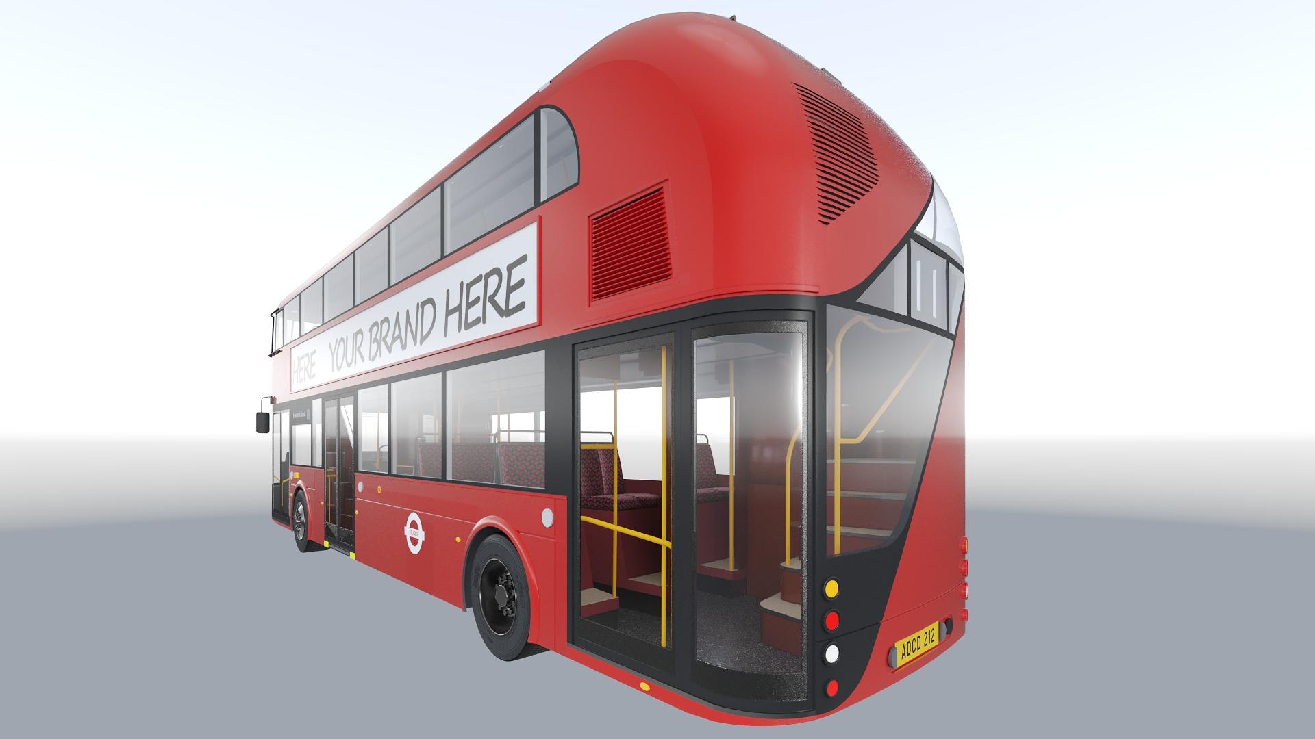 3D London Bus Arriva With Interior - TurboSquid 1990523