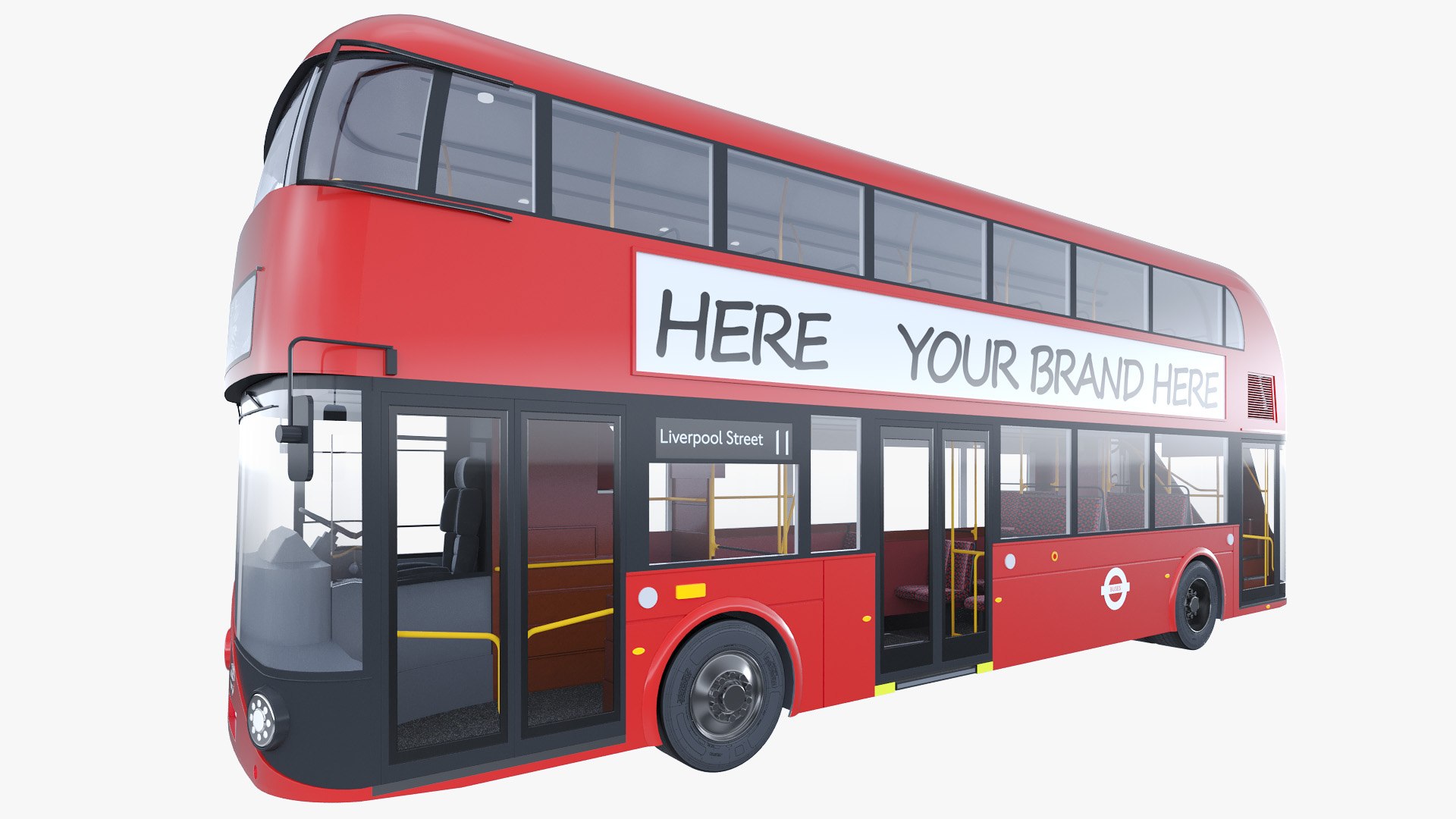 3D London Bus Arriva With Interior - TurboSquid 1990523