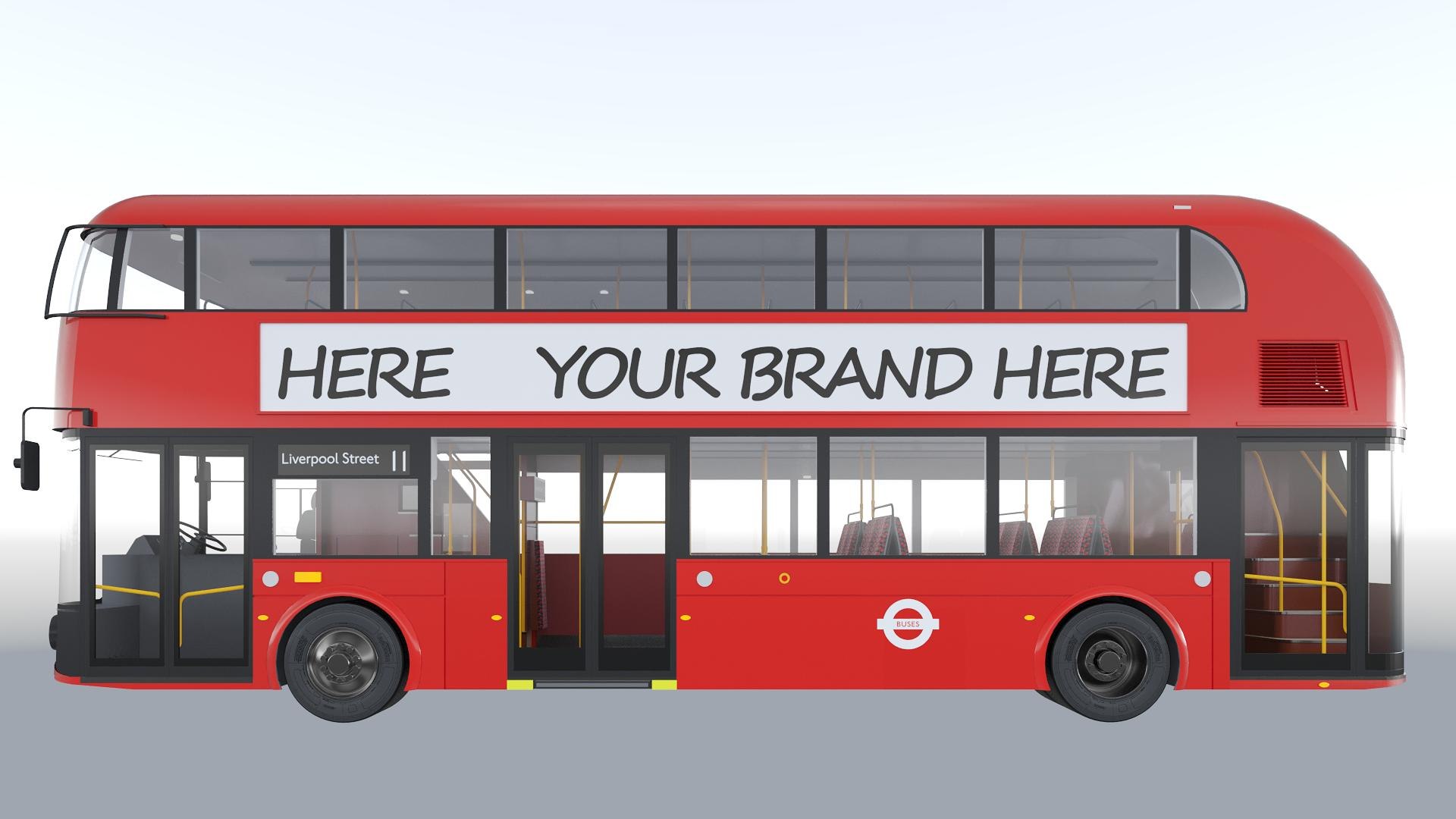 3D London Bus Arriva With Interior - TurboSquid 1990523
