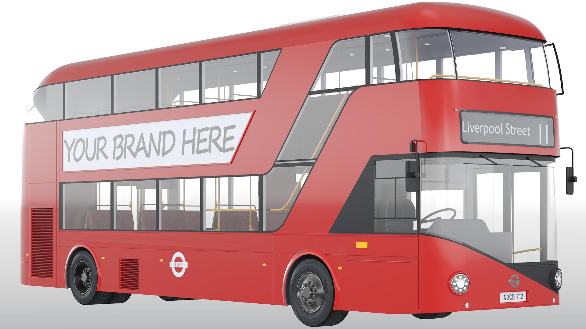 3D London Bus Arriva With Interior - TurboSquid 1990523
