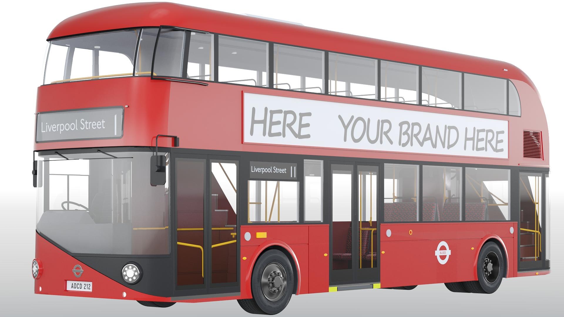 3D London Bus Arriva With Interior - TurboSquid 1990523