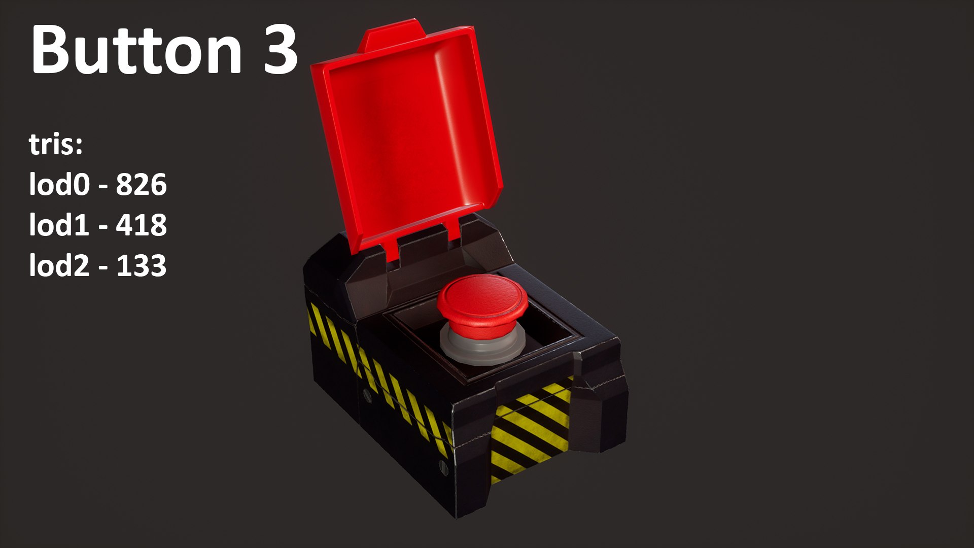 3D Buttons Levers Pack - TurboSquid 1680155