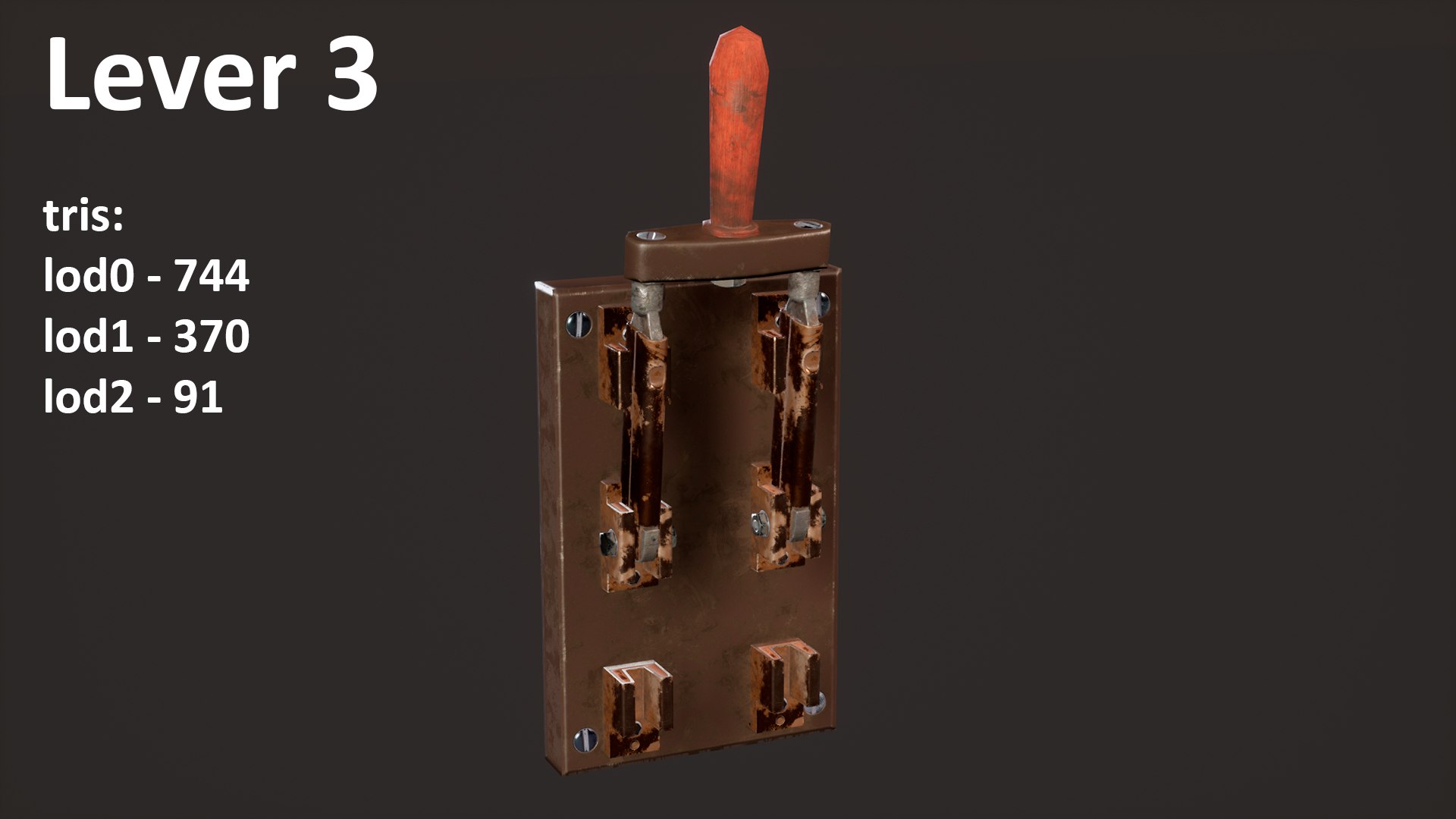 3D Buttons Levers Pack - TurboSquid 1680155