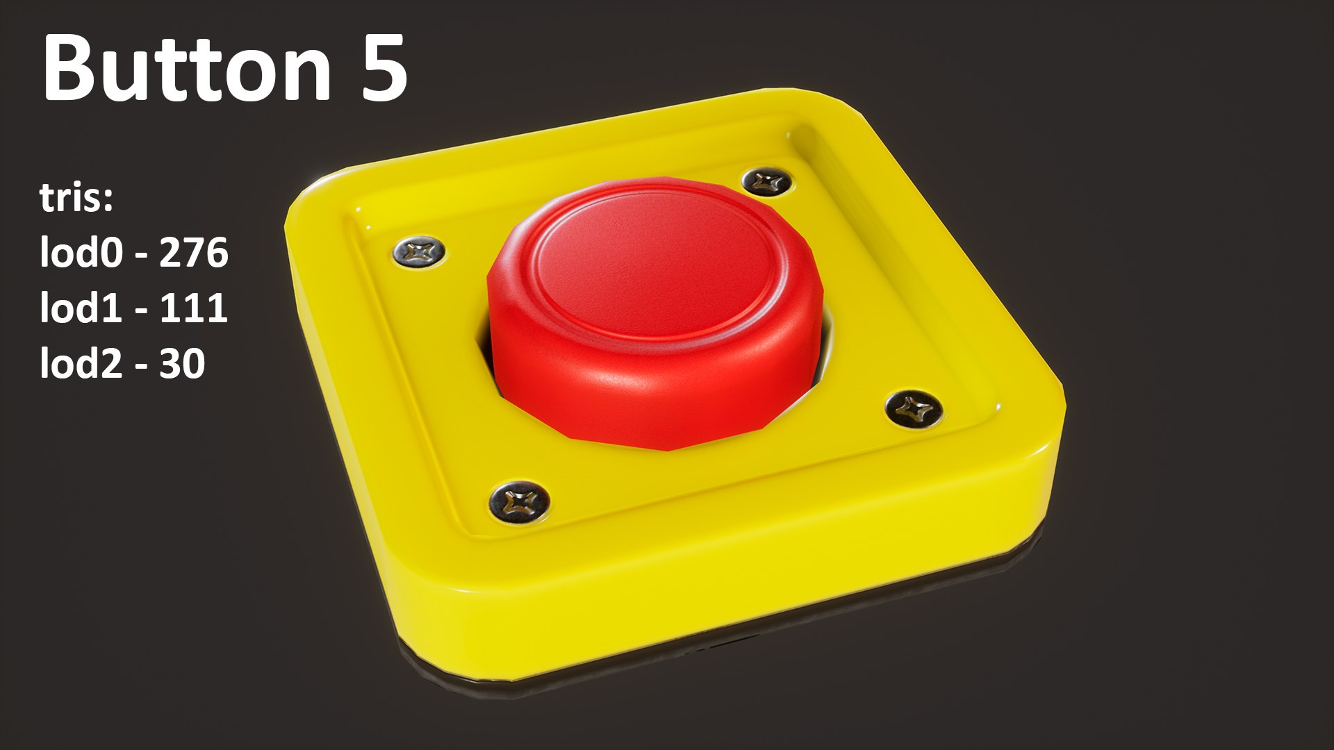 3D Buttons Levers Pack - TurboSquid 1680155