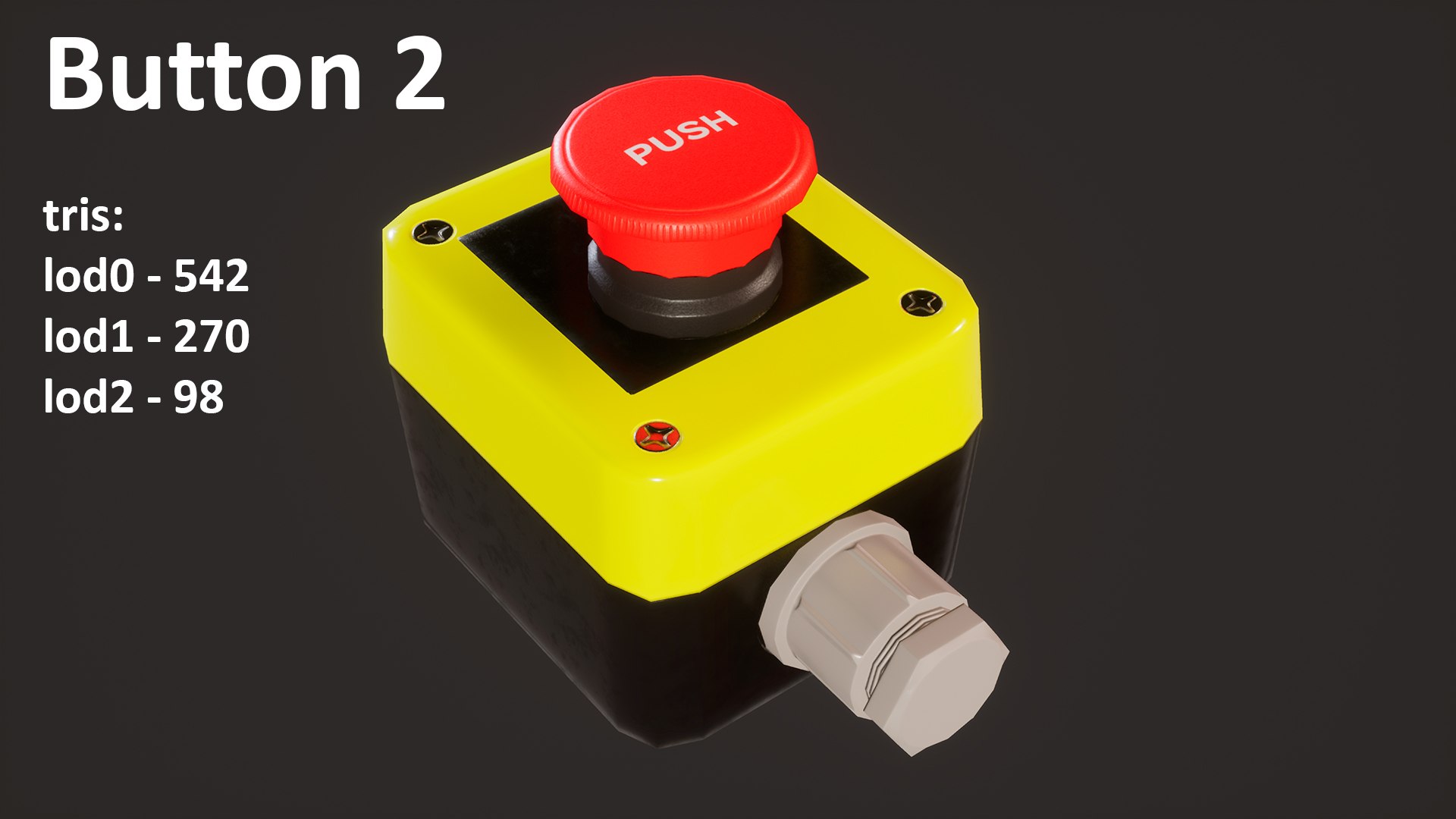 3D Buttons Levers Pack - TurboSquid 1680155