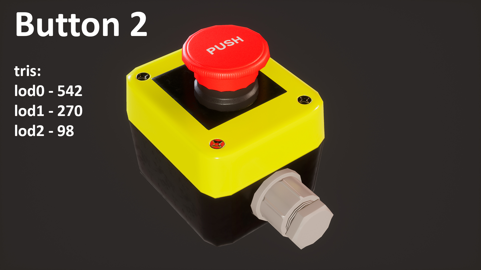 3D buttons levers pack - TurboSquid 1680155