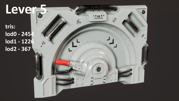 3D buttons levers pack - TurboSquid 1680155