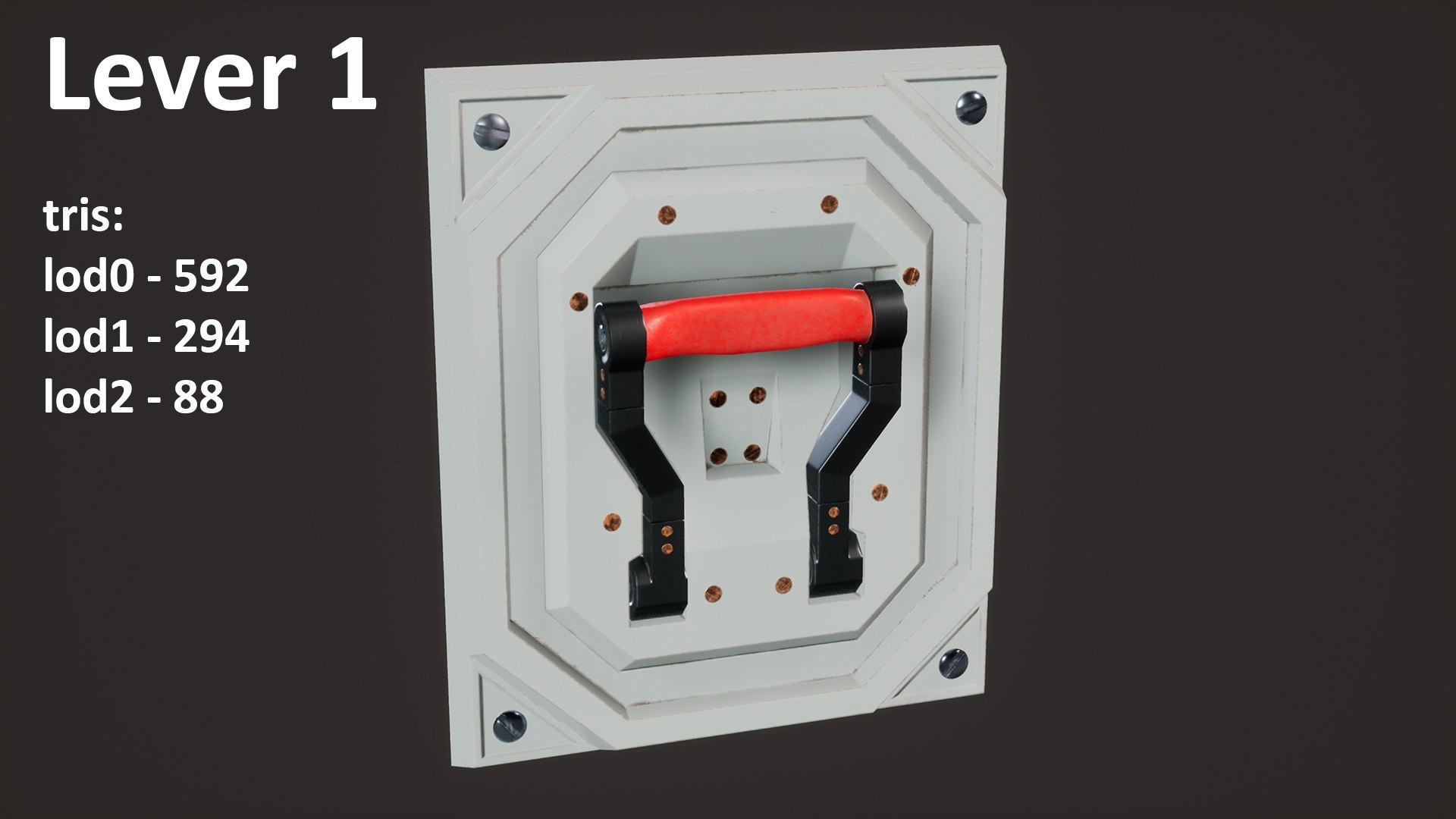 3D Buttons Levers Pack - TurboSquid 1680155