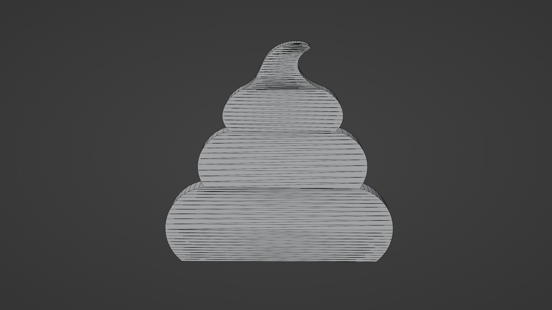 Pile Of Poo Icon 3D Model - TurboSquid 2195088