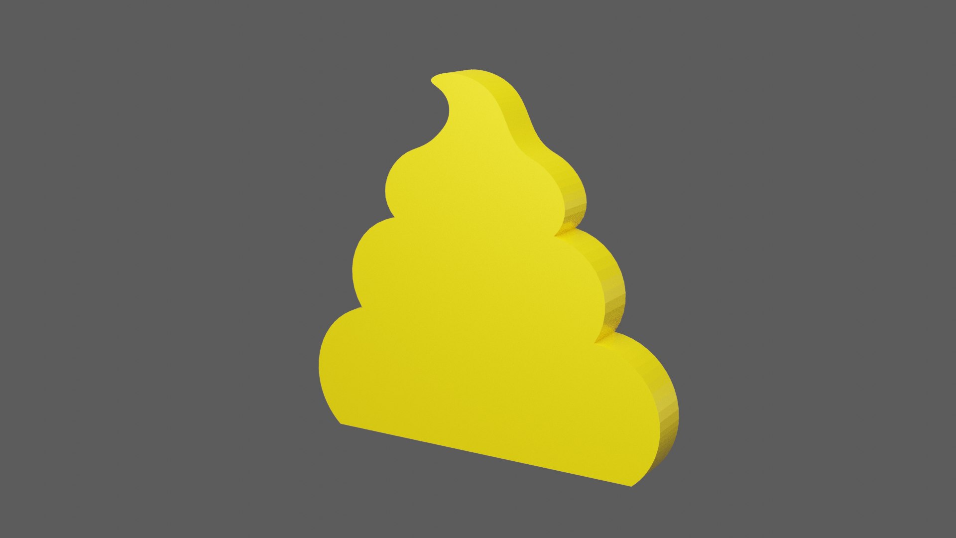 Pile Of Poo Icon 3D Model - TurboSquid 2195088