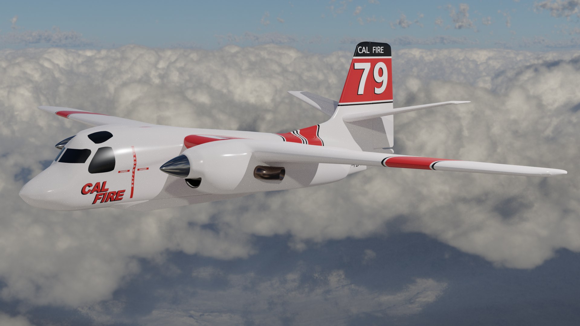S-2T Cal Fire Bomber 3D Model - TurboSquid 1780948
