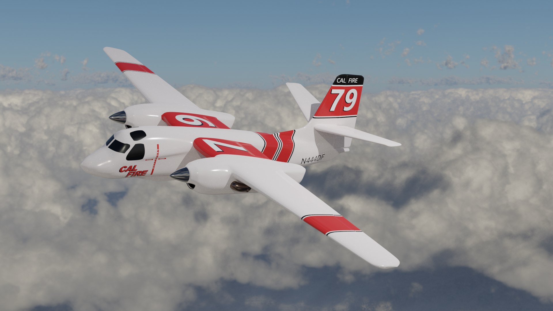 S-2T Cal Fire Bomber 3D Model - TurboSquid 1780948