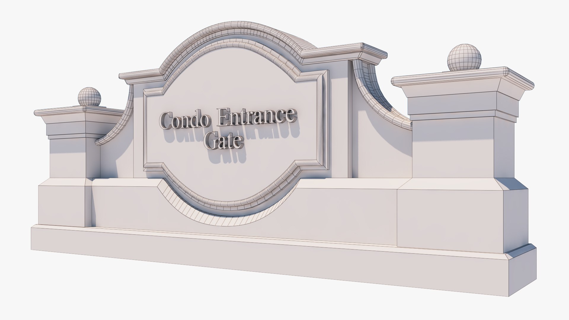 3D Model Condo Entrance Signs - TurboSquid 1615573