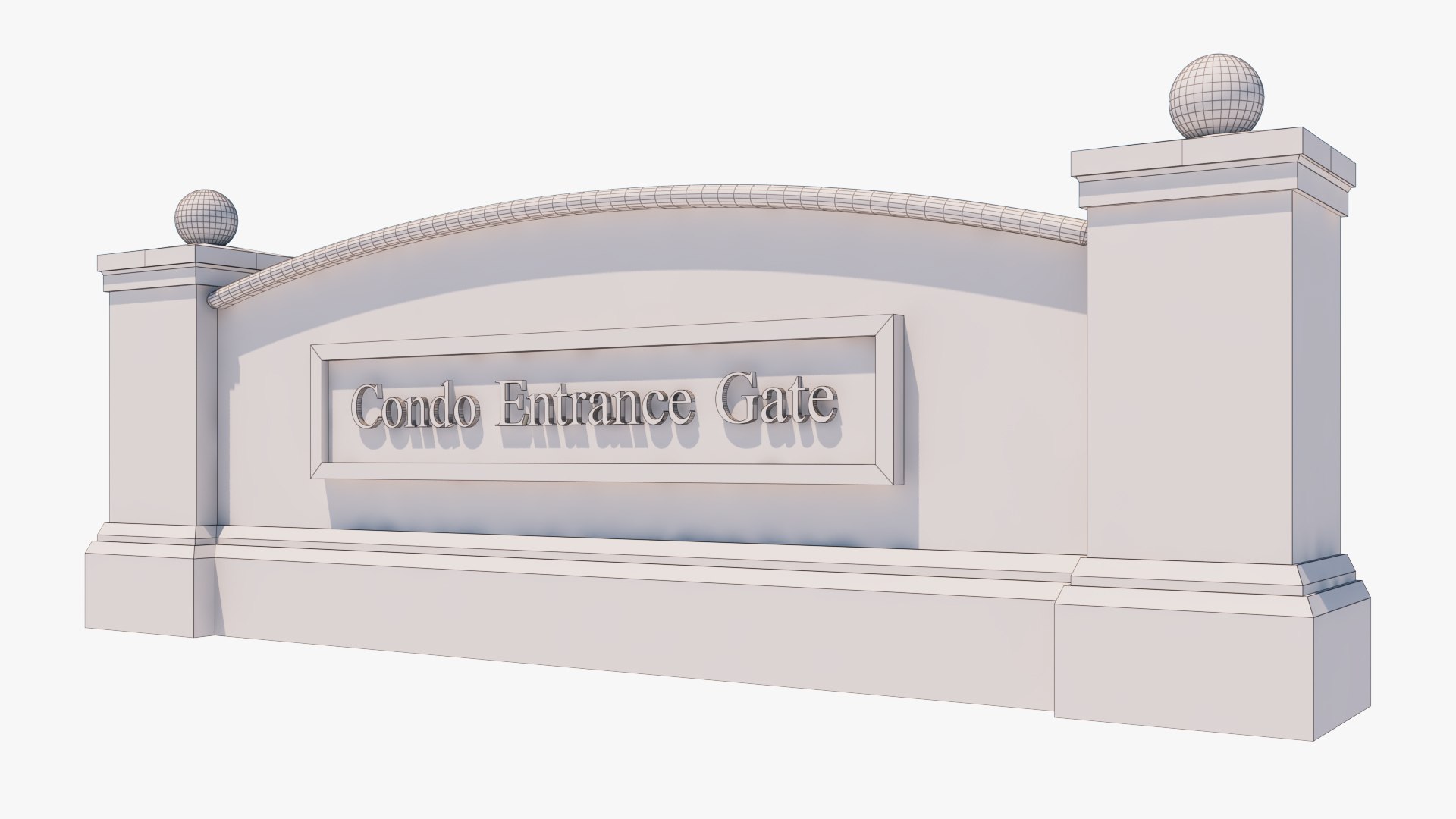 3D Model Condo Entrance Signs - TurboSquid 1615573