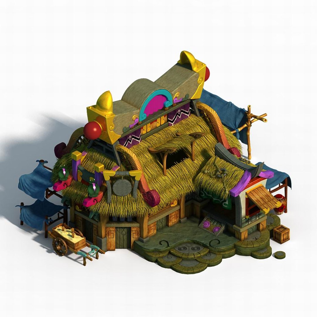 3D gang building - intermediate - TurboSquid 1452385