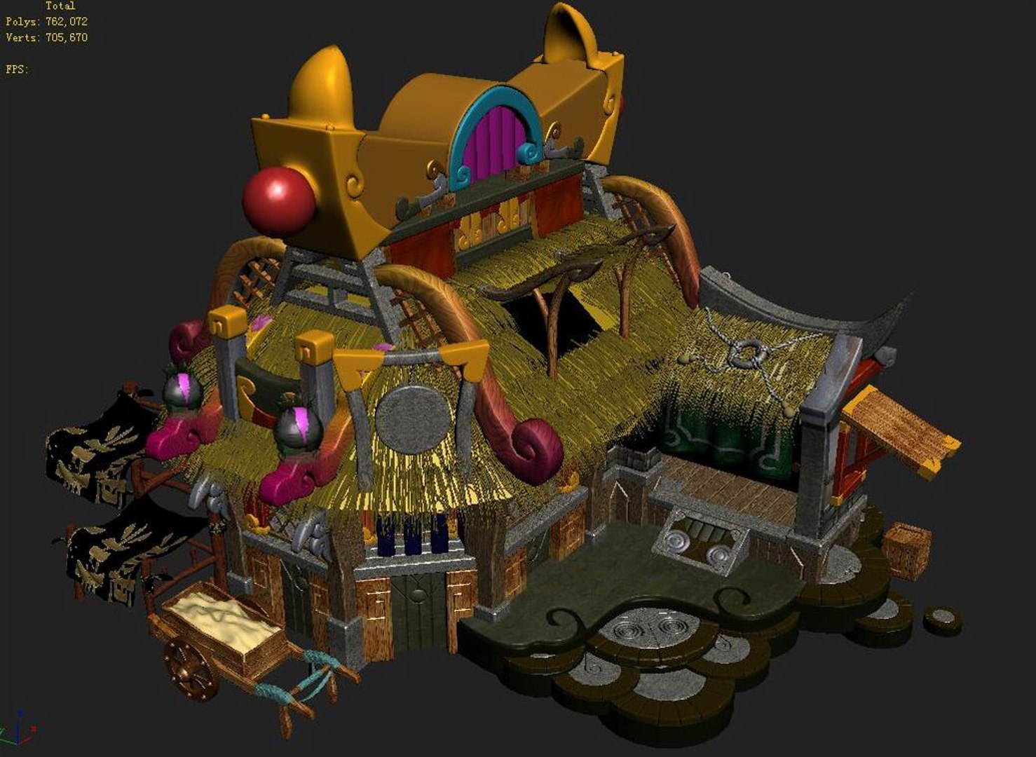 3D gang building - intermediate - TurboSquid 1452385