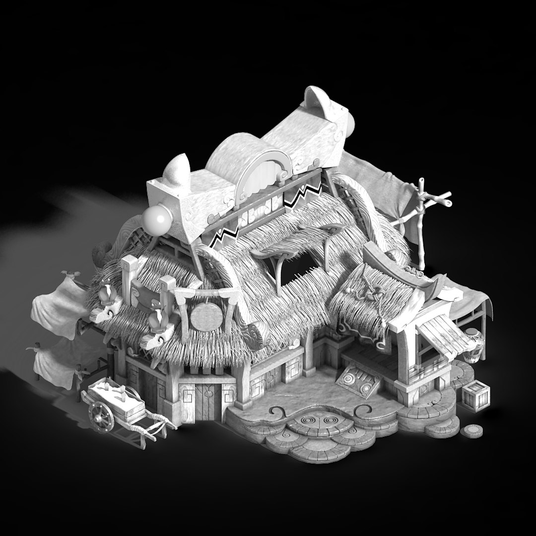 3D gang building - intermediate - TurboSquid 1452385