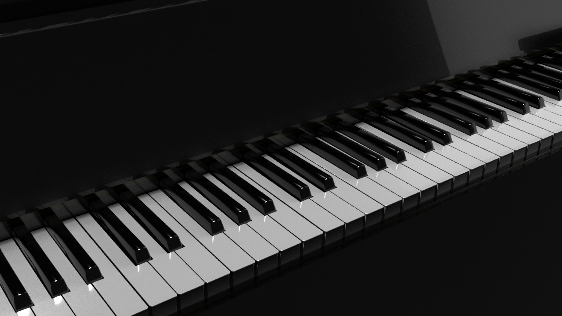 3d Model Realistic Piano Ready Animate