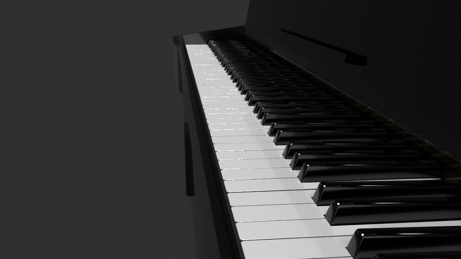 3d Model Realistic Piano Ready Animate
