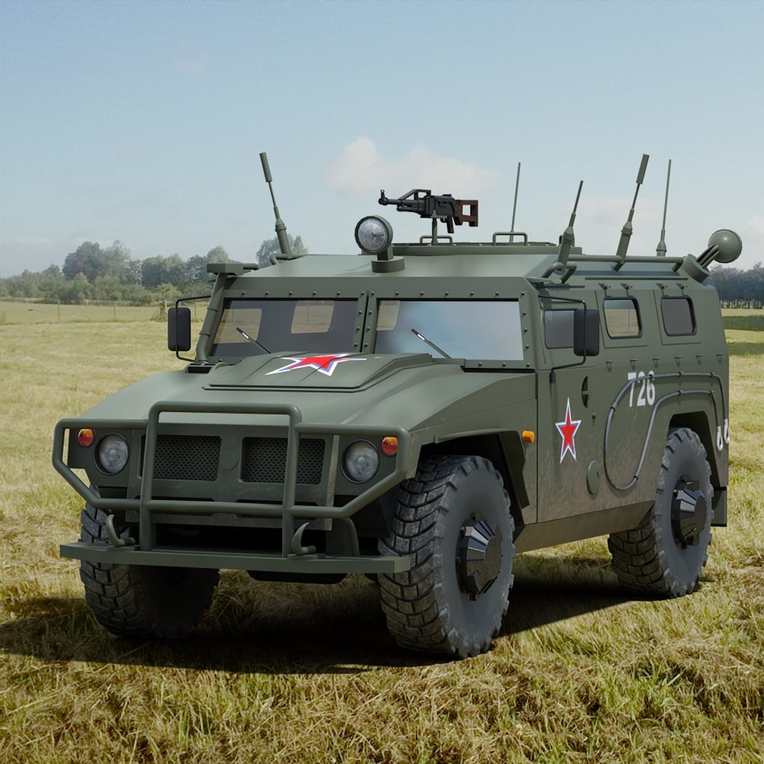 modelo 3d GAZ-2975 Tigr - TurboSquid 796673