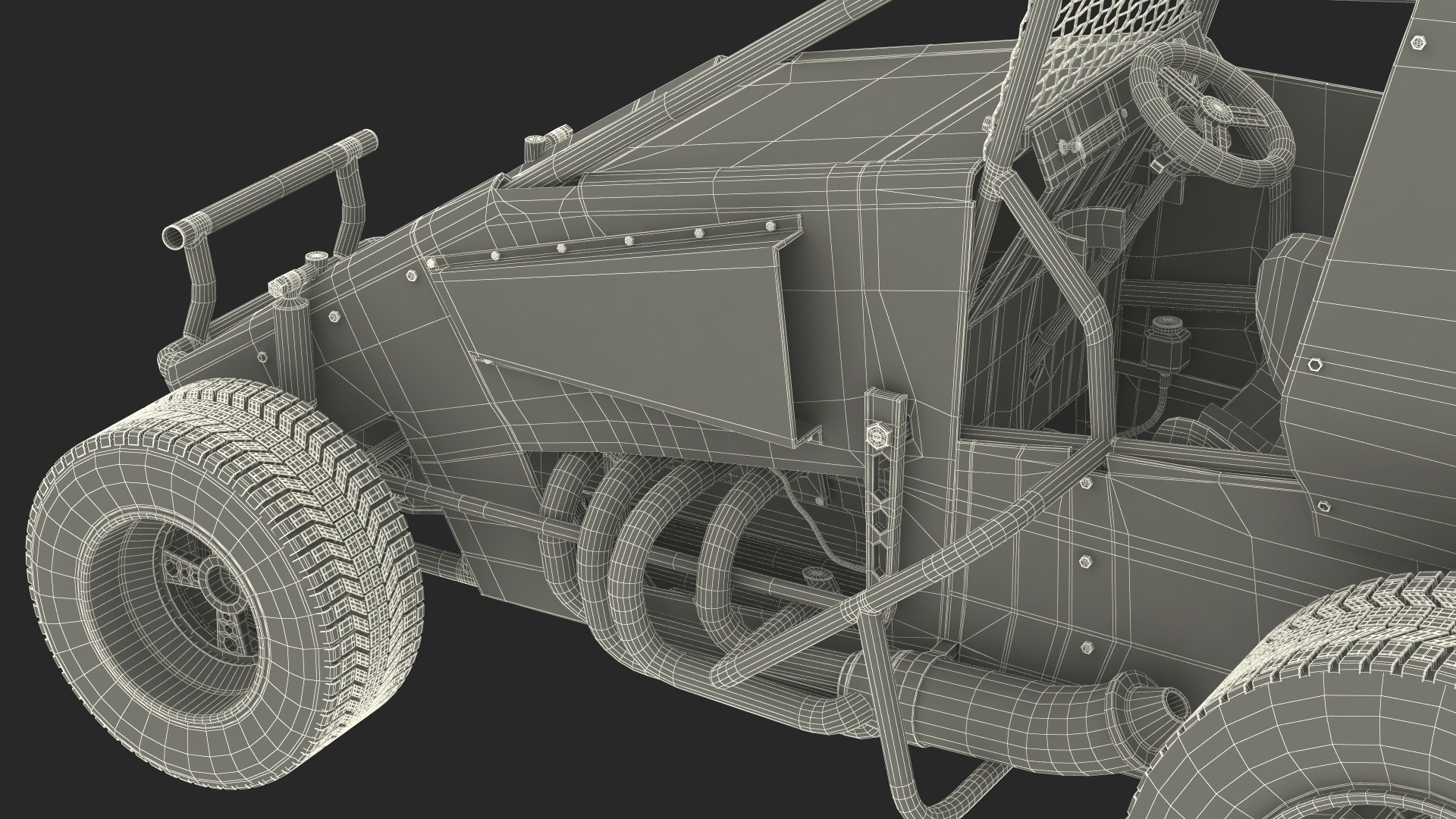 Sprint Car 3D Model - TurboSquid 2209156