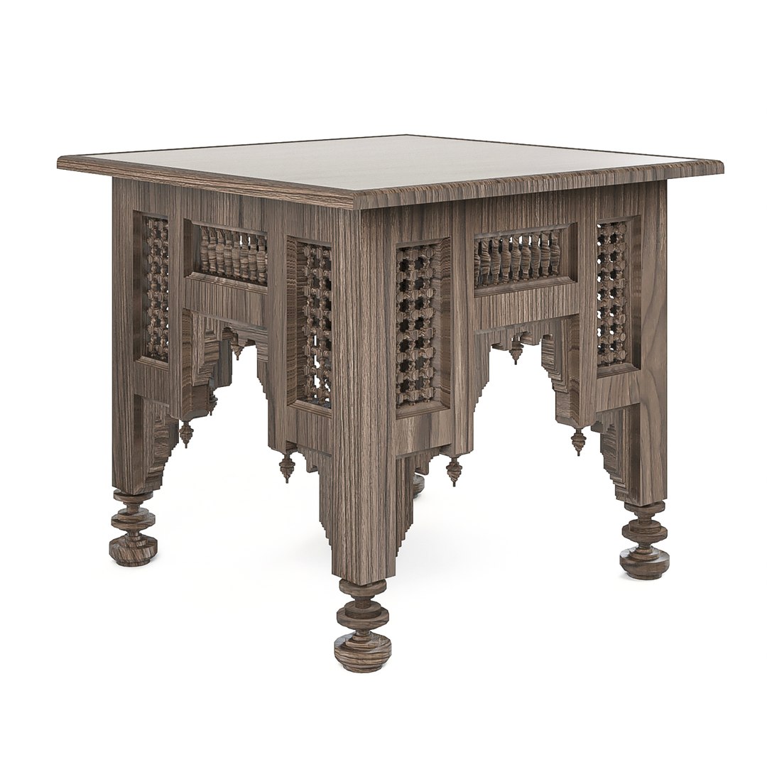 Islamic Arabic Table 3D Model - TurboSquid 2419594