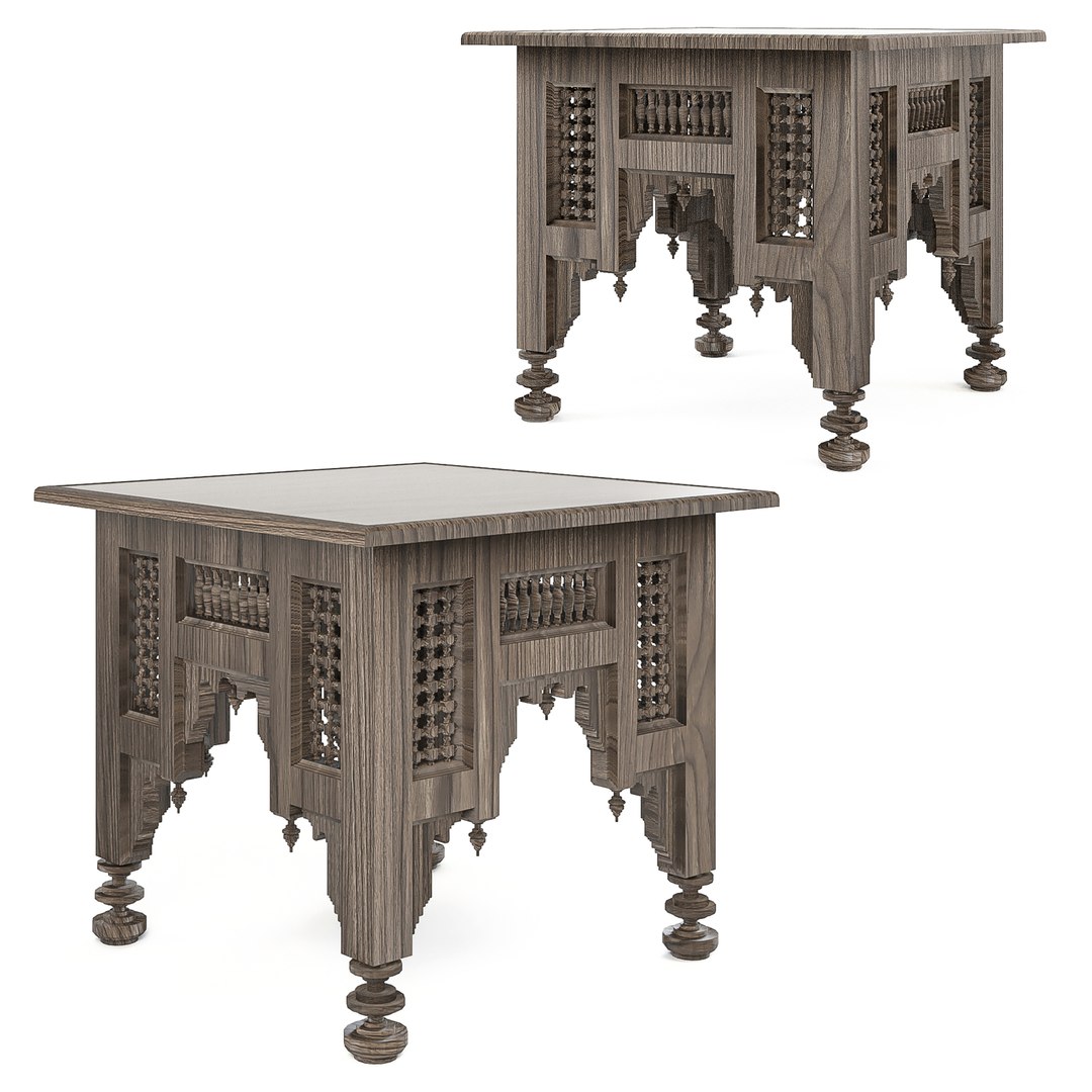 Islamic Arabic Table 3D Model - TurboSquid 2419594