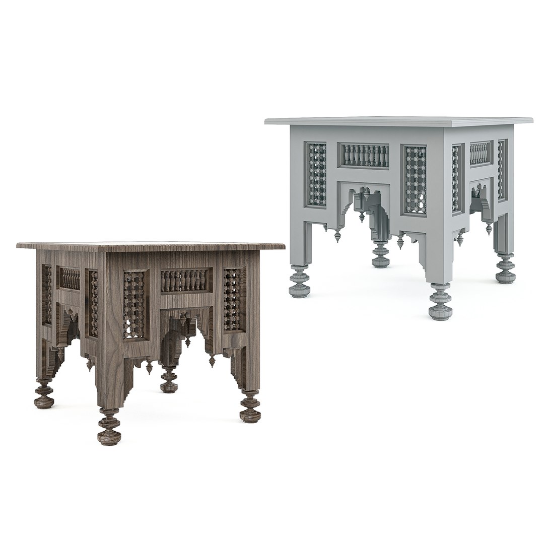 Islamic Arabic Table 3D Model - TurboSquid 2419594