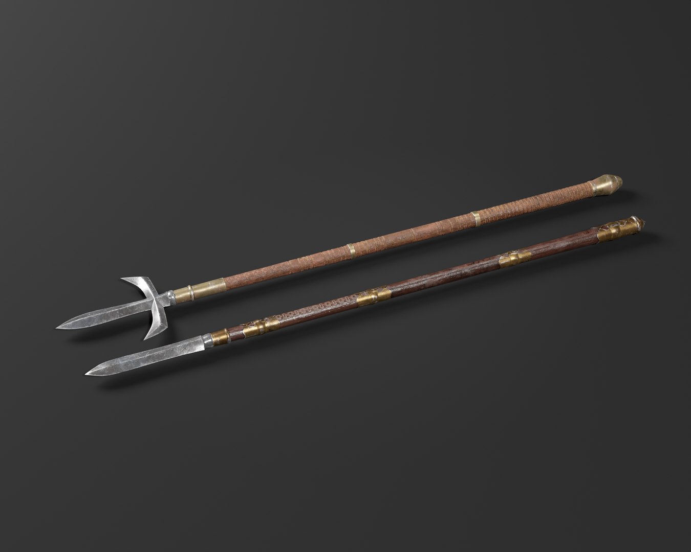 3D Asian Weapon - Sunkaku Jumonji Set - TurboSquid 2251657