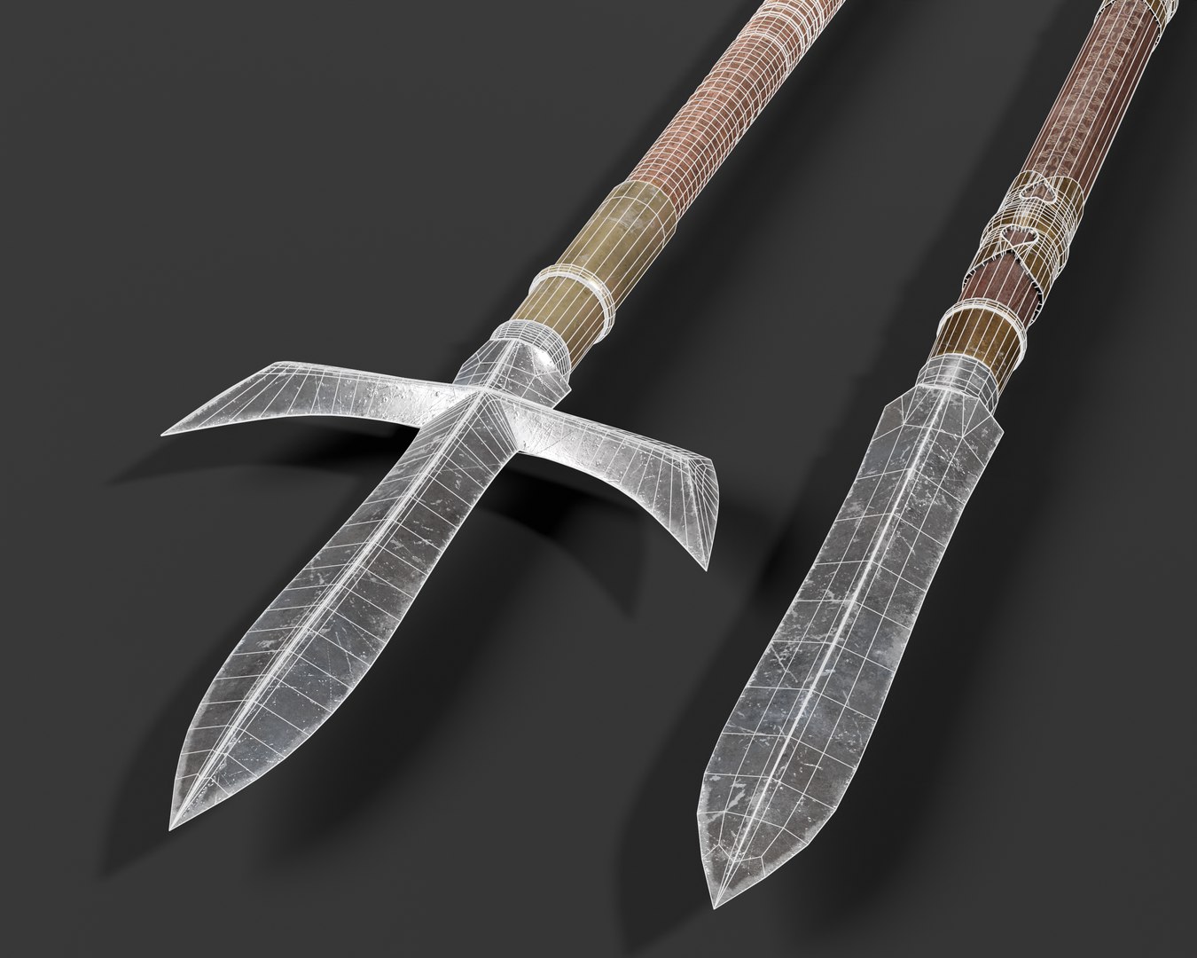 3D Asian Weapon - Sunkaku Jumonji Set - TurboSquid 2251657