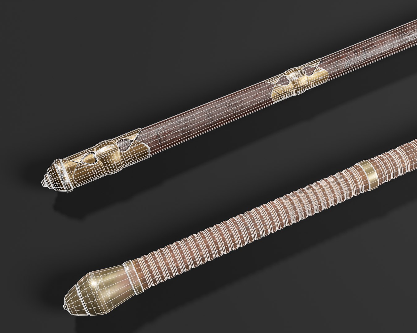 3D Asian Weapon - Sunkaku Jumonji Set - TurboSquid 2251657