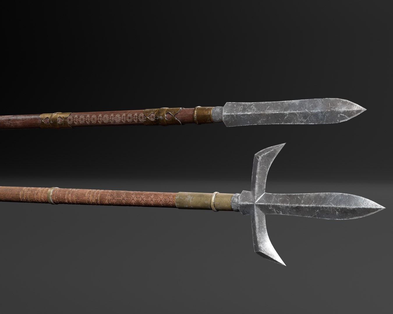 3D Asian Weapon - Sunkaku Jumonji Set - TurboSquid 2251657