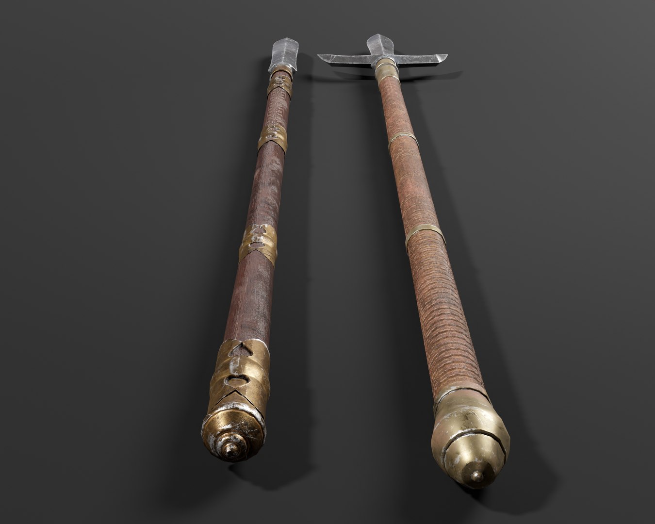 3D Asian Weapon - Sunkaku Jumonji Set - TurboSquid 2251657