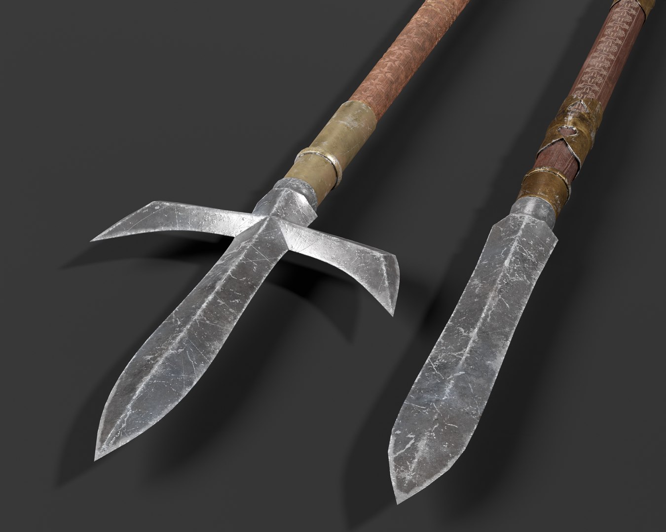 3D Asian Weapon - Sunkaku Jumonji Set - TurboSquid 2251657