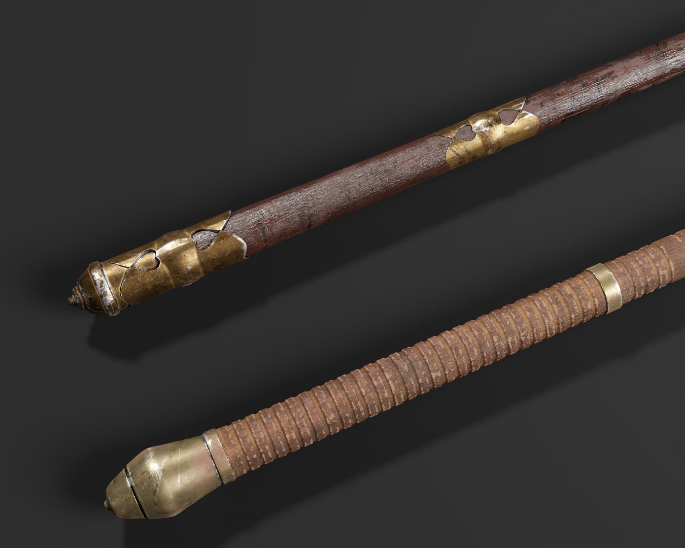 3D Asian Weapon - Sunkaku Jumonji Set - TurboSquid 2251657