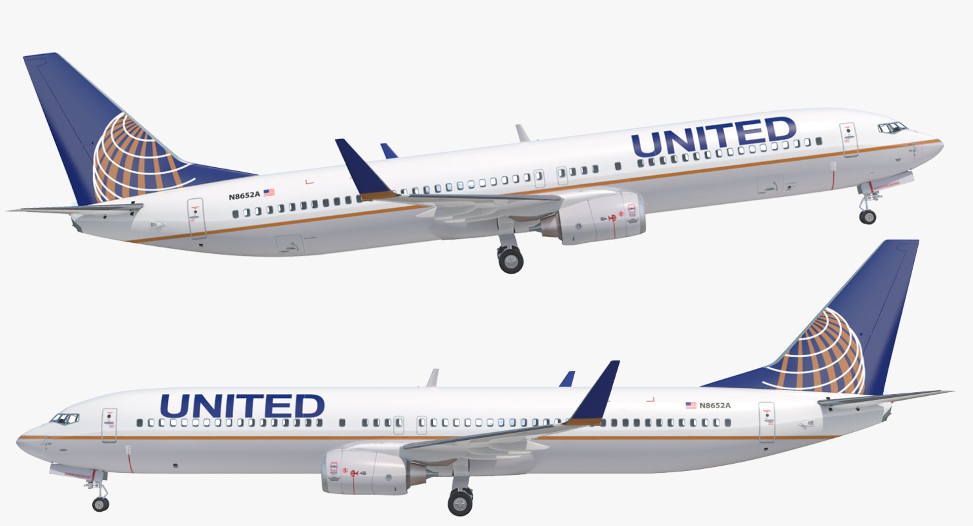 3D Model Boeing 737-900 United Airlines - TurboSquid 1159527
