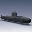 victoria class submarine 3d model