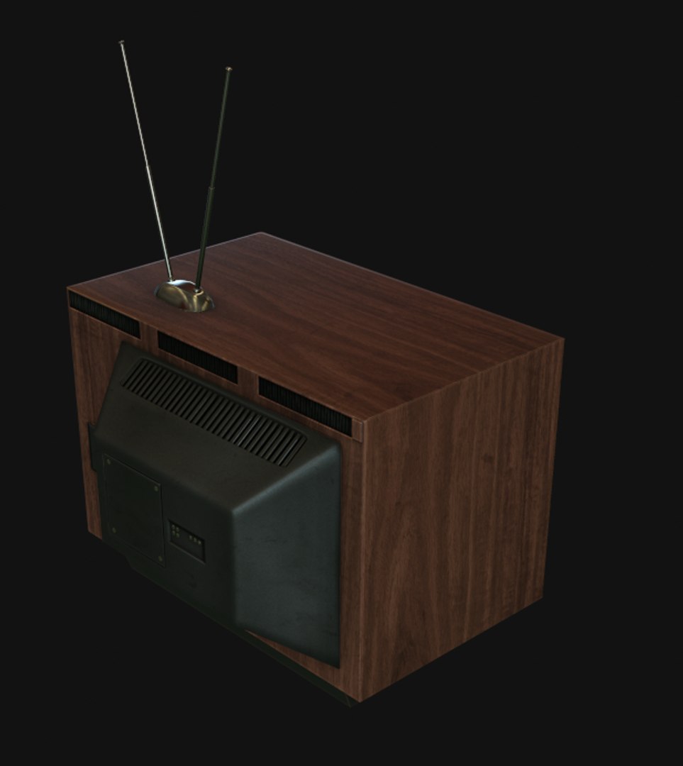 Free Old Tv-set 3d Model