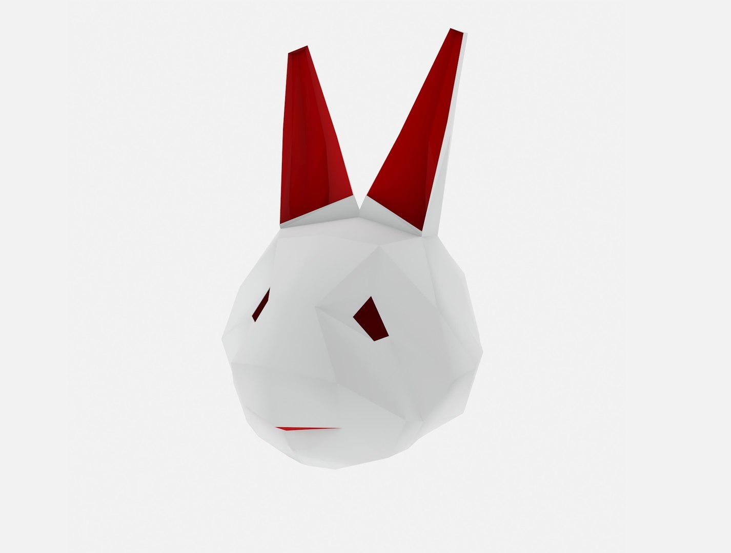 3D Paper Rabbit Mask Model - TurboSquid 2347890