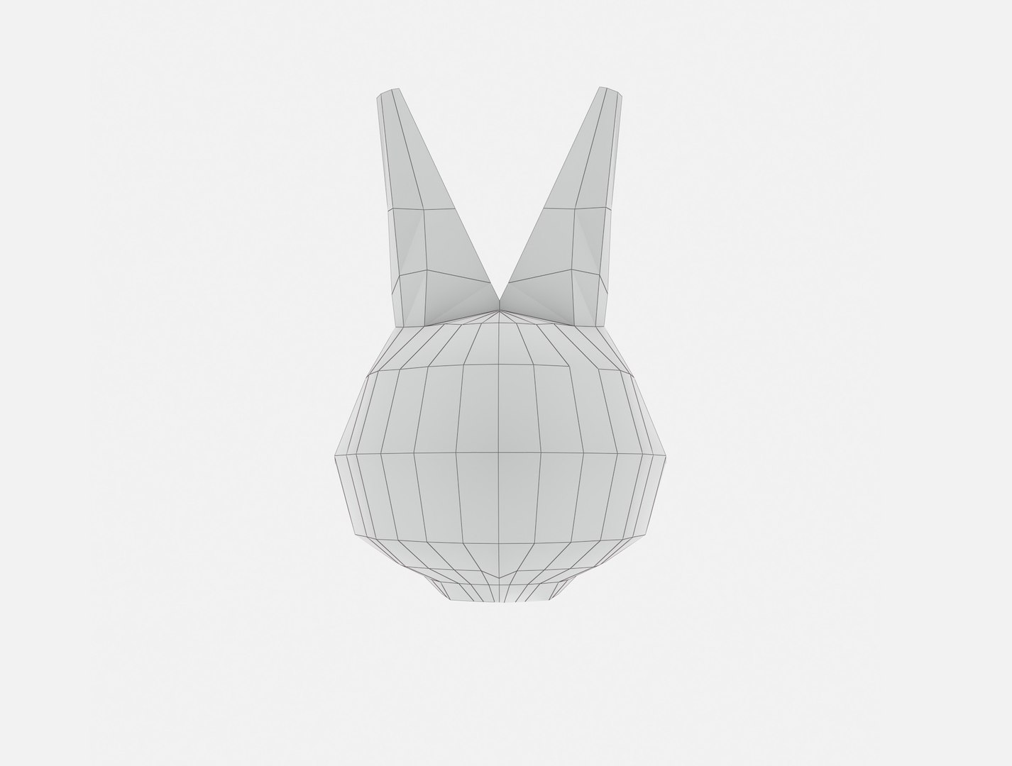 3D Paper Rabbit Mask Model - TurboSquid 2347890
