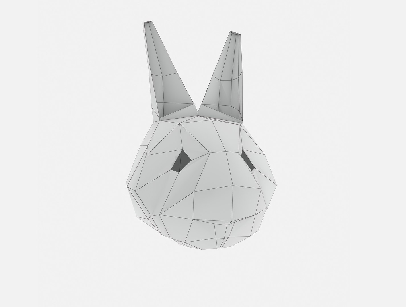 3D Paper Rabbit Mask Model - TurboSquid 2347890