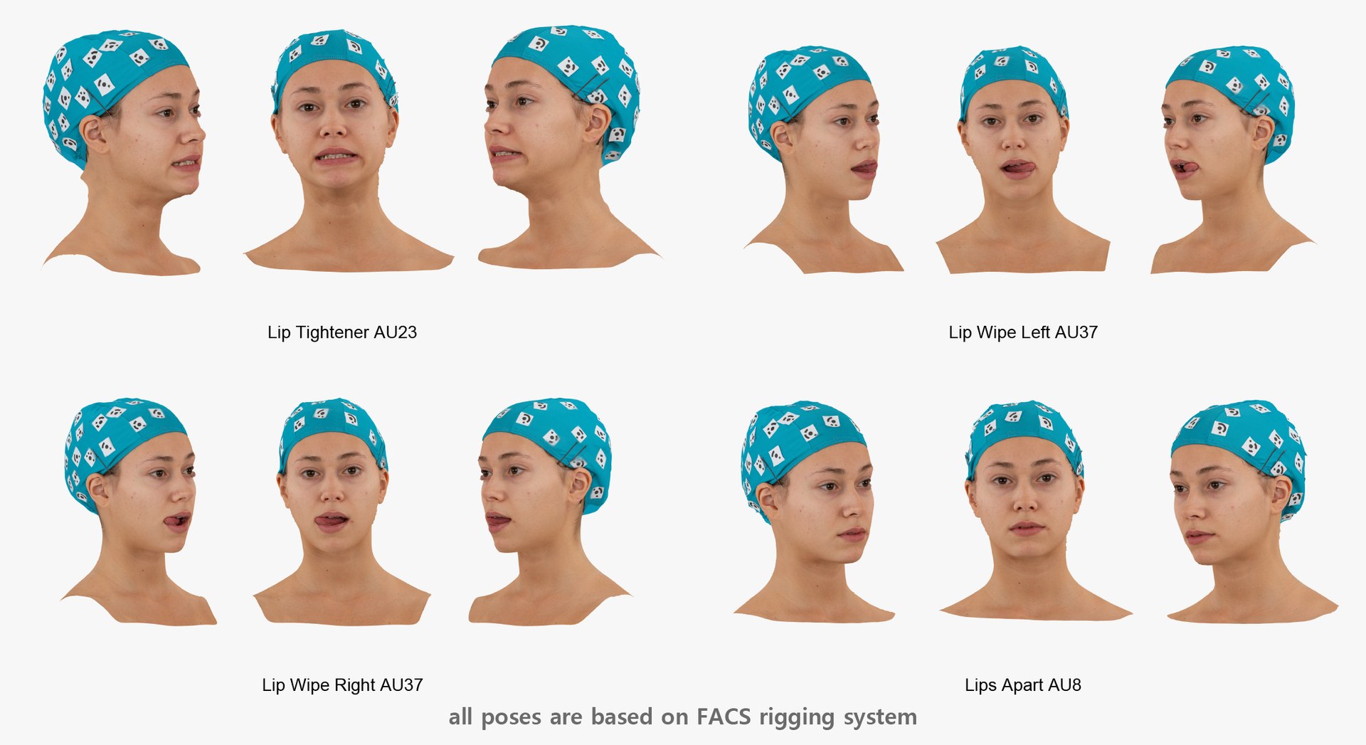 Freya Real Head Full Expression Set 56 RAW Scans Collection Model ...
