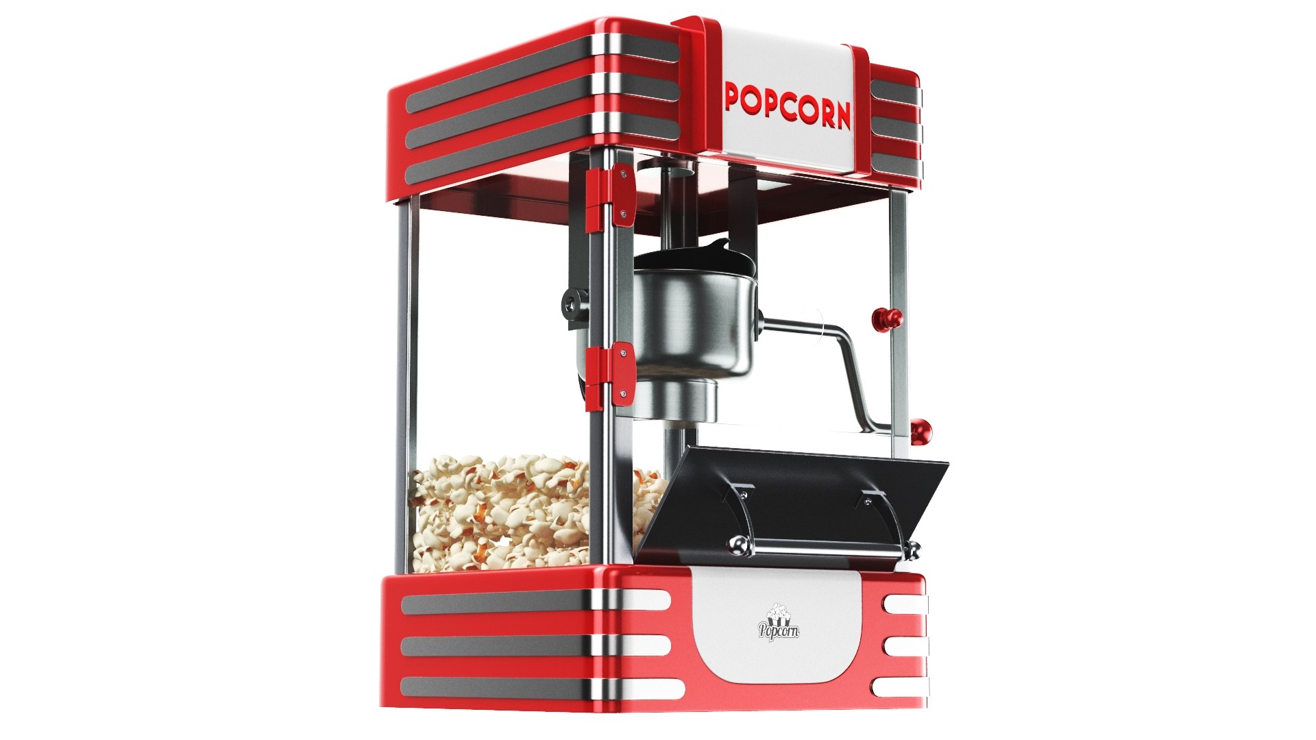 3D Detailed Popcorn Cart Bicycle Model - TurboSquid 2330685