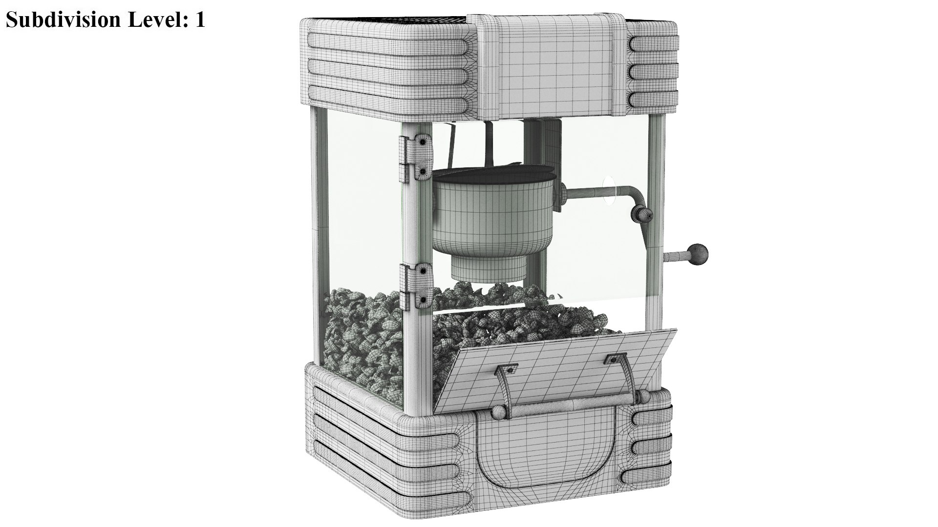 3D Detailed Popcorn Cart Bicycle Model - TurboSquid 2330685