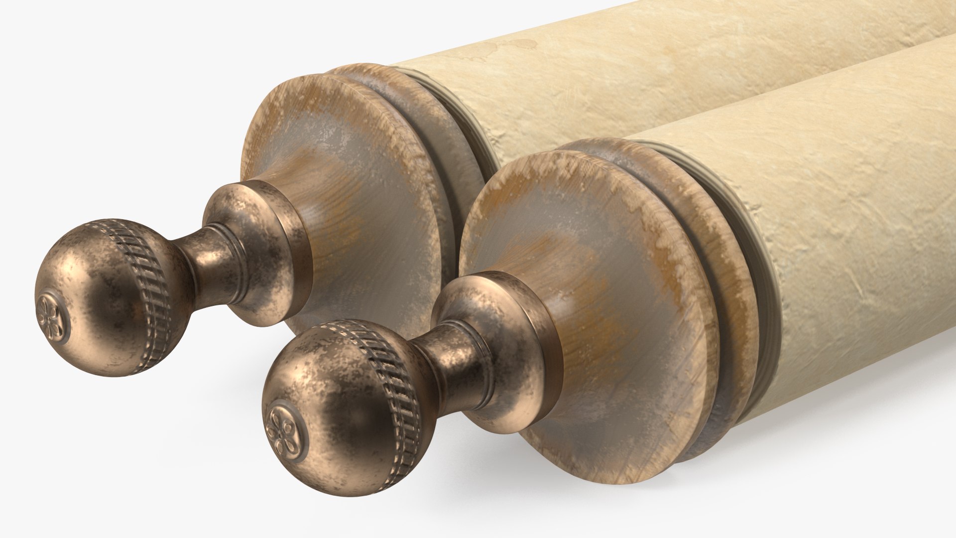 Rolled Up Paper Scroll Old 3D Model - TurboSquid 1781642