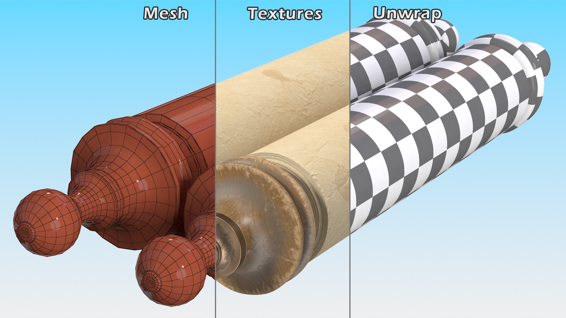 Rolled Up Paper Scroll Old 3D Model - TurboSquid 1781642