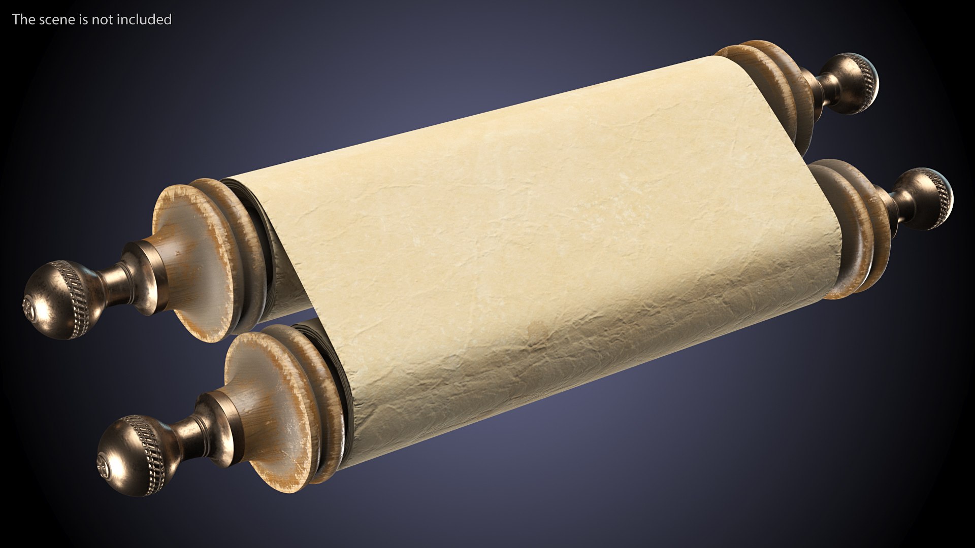 Rolled Up Paper Scroll Old 3D Model - TurboSquid 1781642