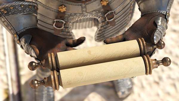 Rolled Up Paper Scroll Old 3D model - TurboSquid 1781642