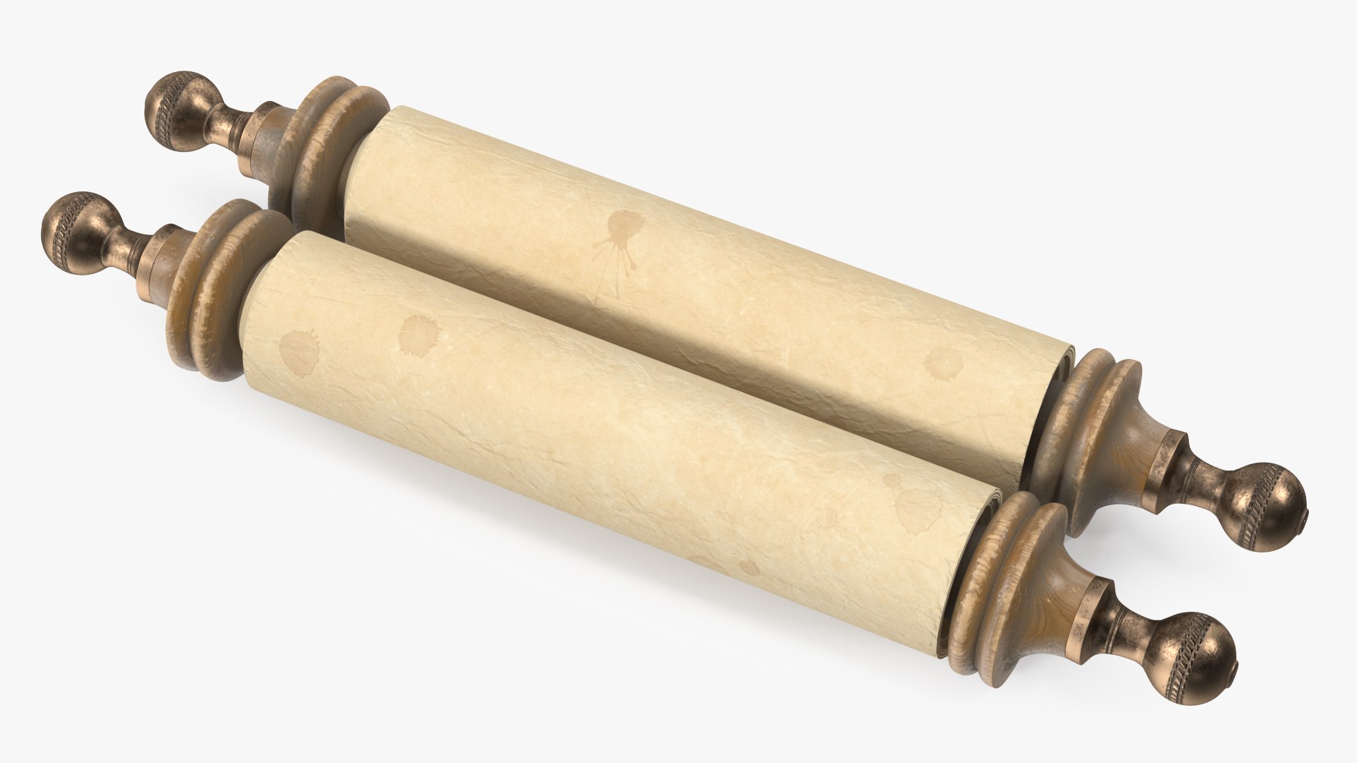 Rolled Up Paper Scroll Old 3D Model - TurboSquid 1781642