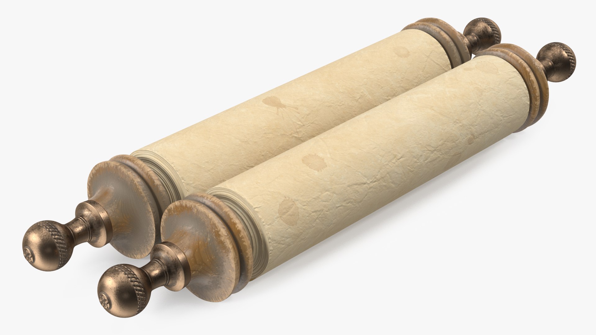 Rolled Up Paper Scroll Old 3D Model - TurboSquid 1781642